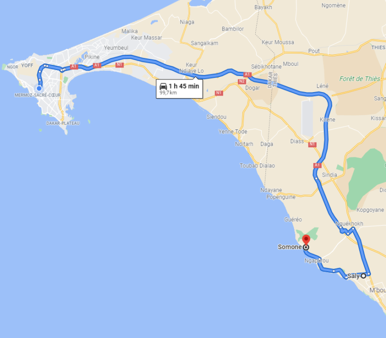 Dakar - Saly / Somone chauffeur privé, appelez le 78 142 49 49